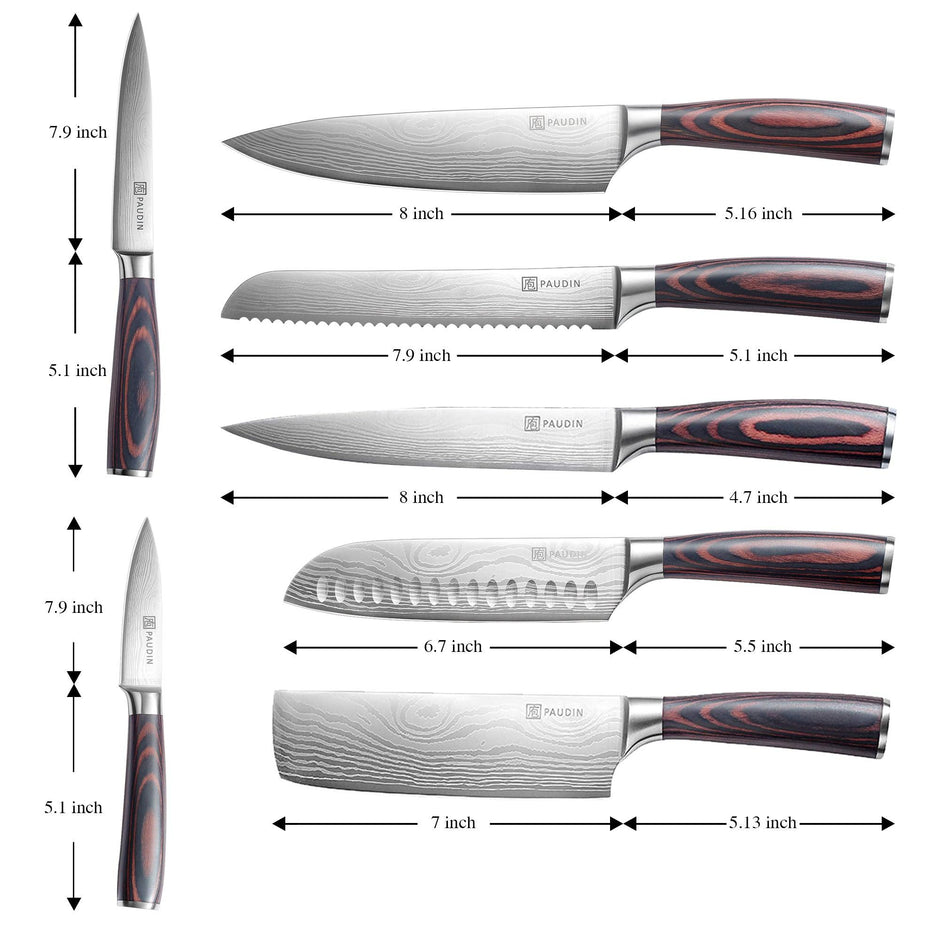 Paudin UK Premium Kitchen Knives & Knife Sets